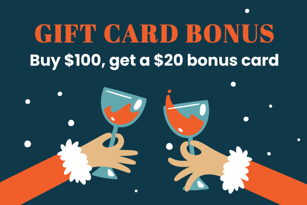 Holiday Gift Card Special | Bottleneck Restaurants